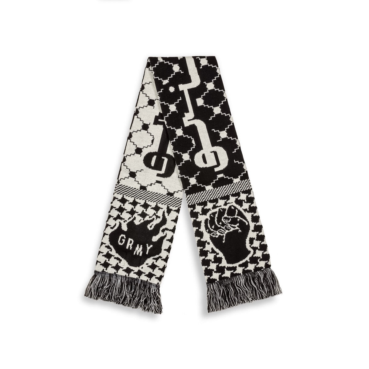 Bufanda Grimey Nablus Land Back Scarf Black Black