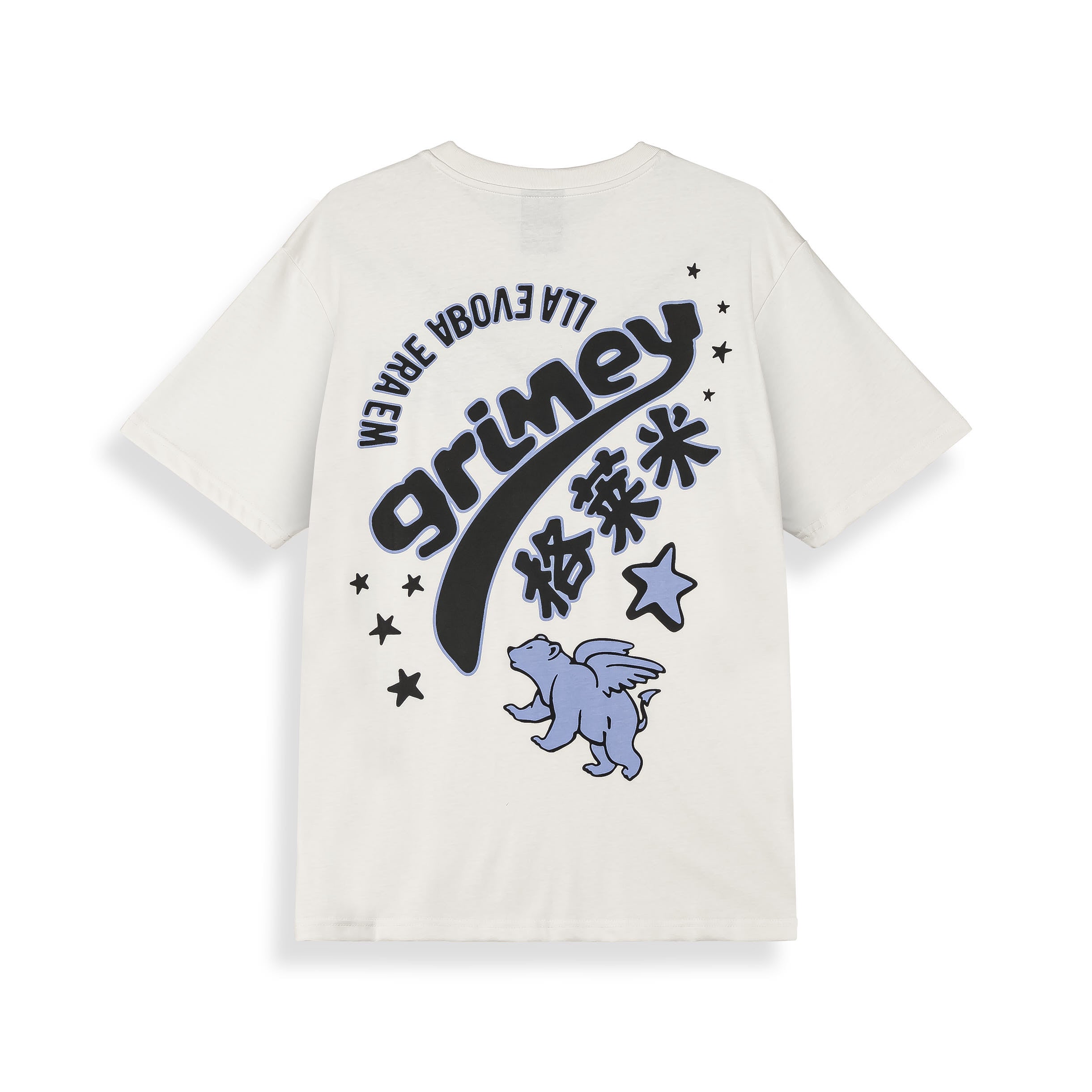 Camiseta Concreat Jungle Gé Lái Mi Classic Fit Off White – Grimey