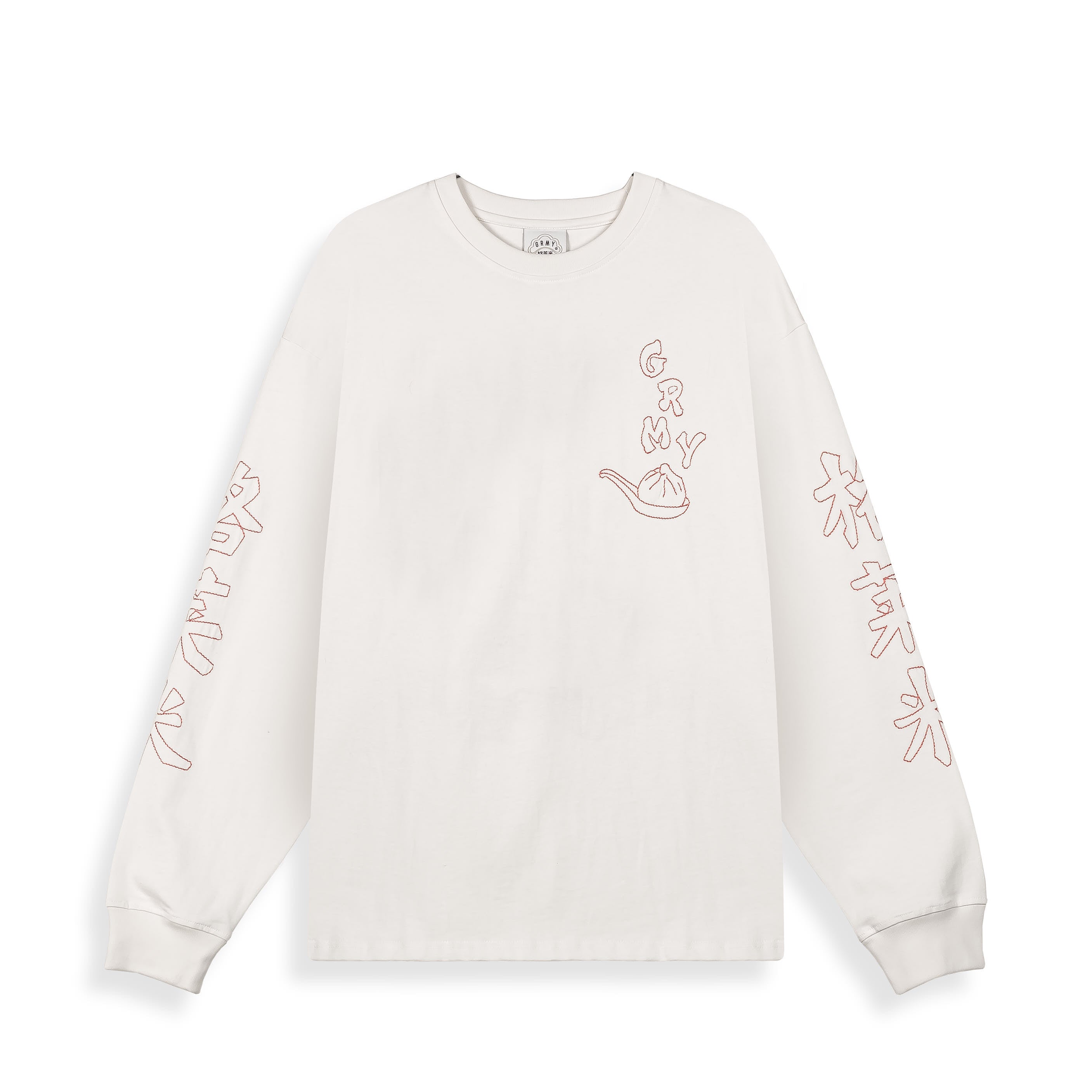 Sampans Lords Off White Long Sleeve T-Shirt – Grimey