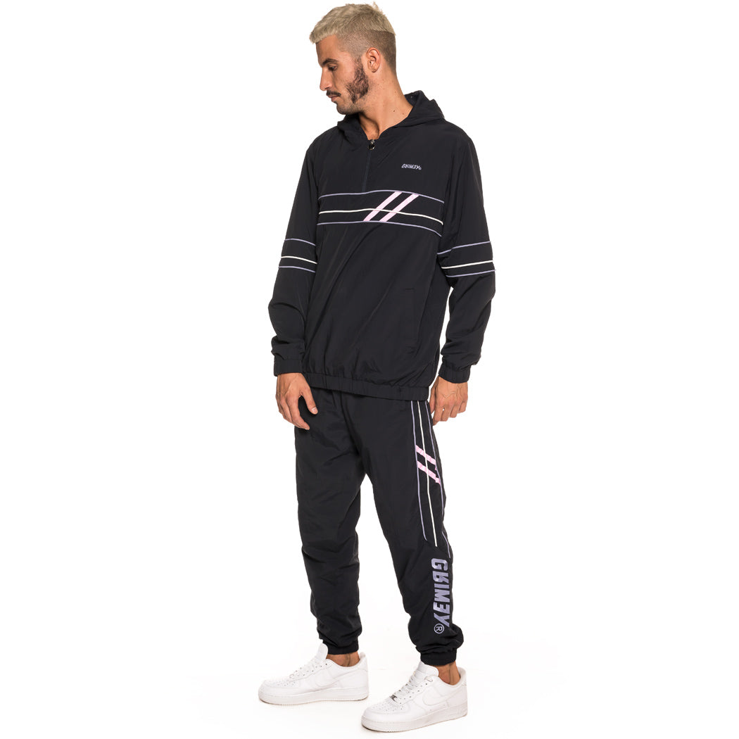 PACK GRIMEY PULL TJ + TRACK PANT HAZY SUN FW18 BLACK / WHITE – Grimey