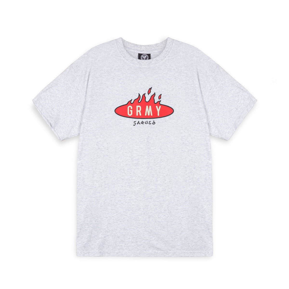camiseta GRIMEY BURN IN FLAMES REGULAR TEE SPORT GREY | SS24 GREY – Grimey