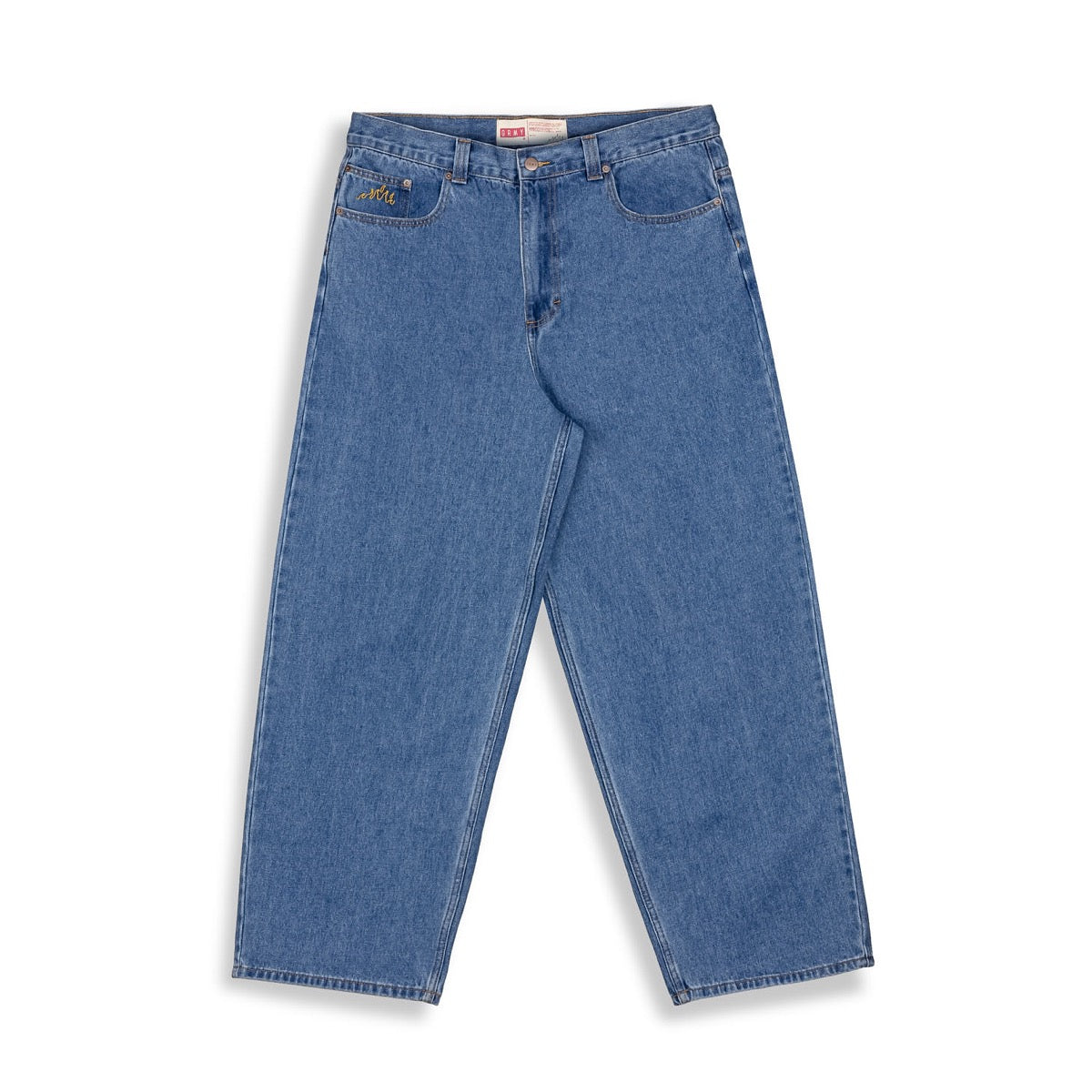 Pantalon Vaquero Grimey Saqueo Big Boy Pants Washed Dark Blue Blue