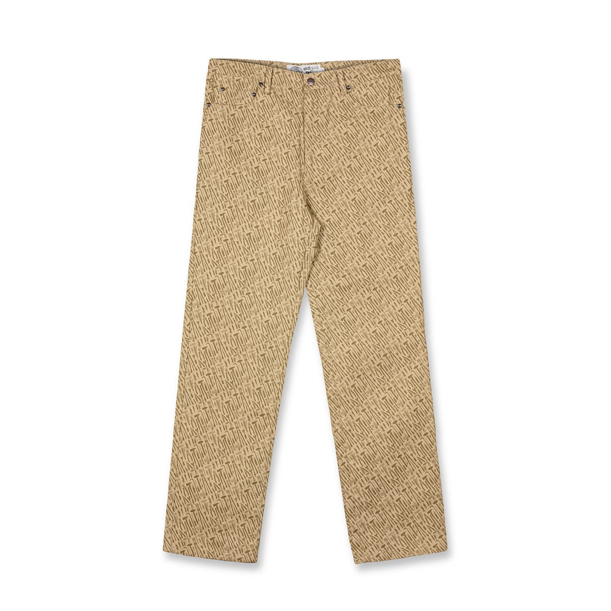 Pantalón Grimey Grimey X Sk8Land Canvas Regular Pants Brown Brown