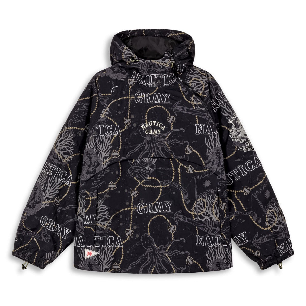 chaqueta GRIMEY MIGHTY HARMONIST NAUTICA X GRMY TRACK JACKET BLACK ...