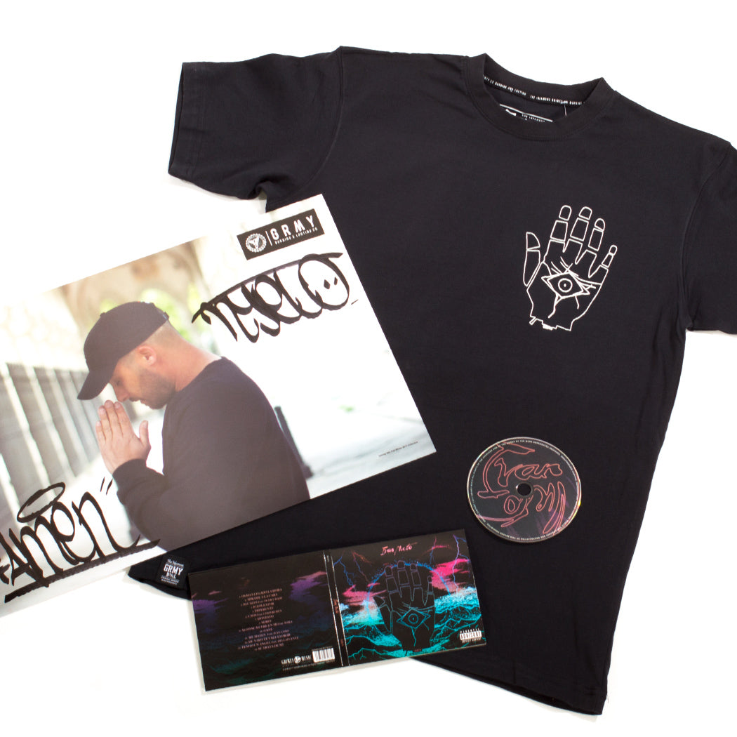 PACK CD AMÉN + CAMISETA IVÁN NIETO X GRIMEY + PÓSTER – Grimey