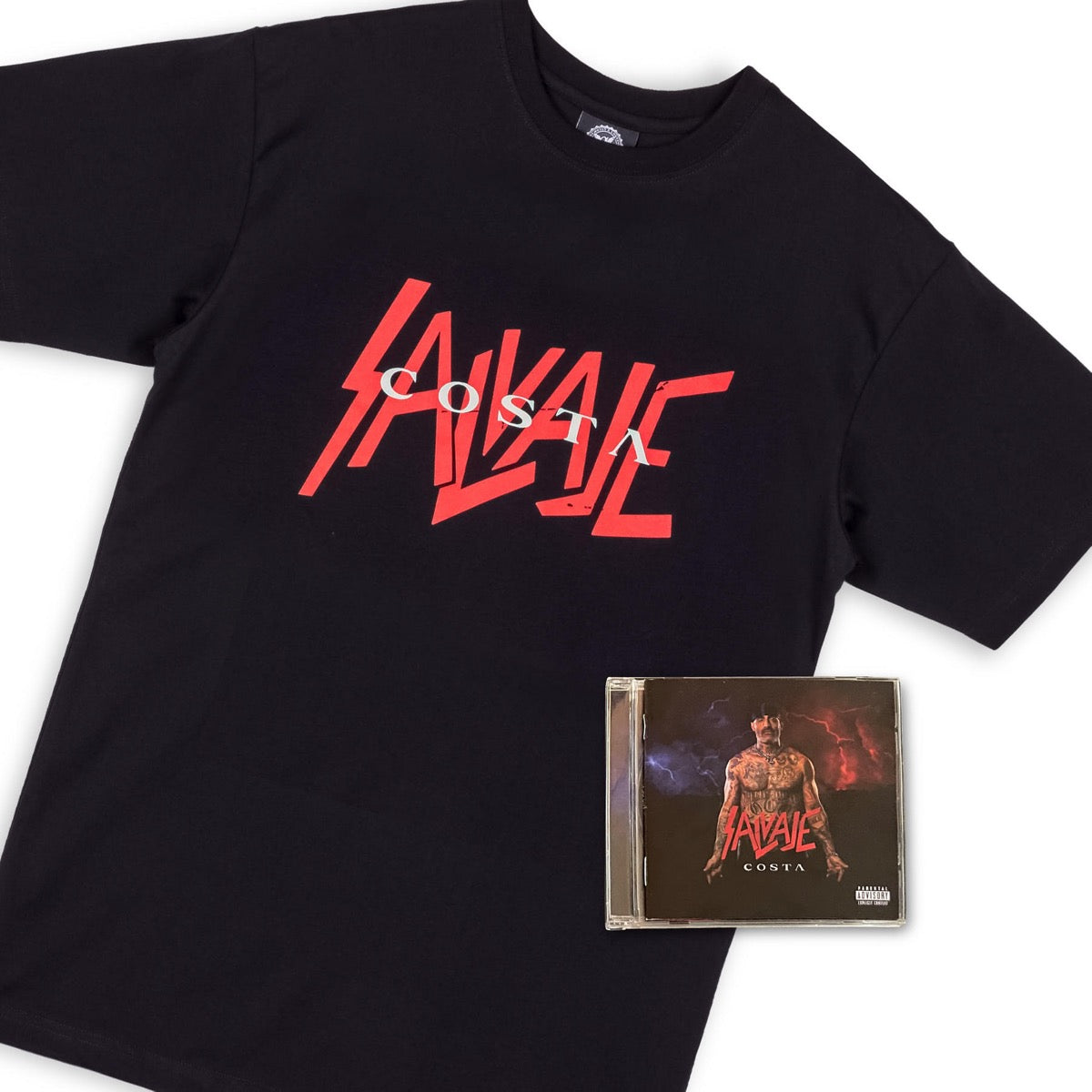 COSTA X GRIMEY – CD SALVAJE + CAMISETA + POSTER DE REGALO – Grimey